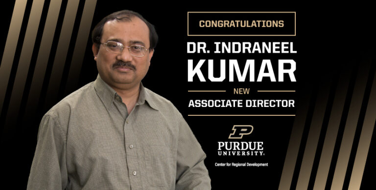 PCRD - Dr. Indraneel Kumar Promoted to Associate Director for Purdue ...